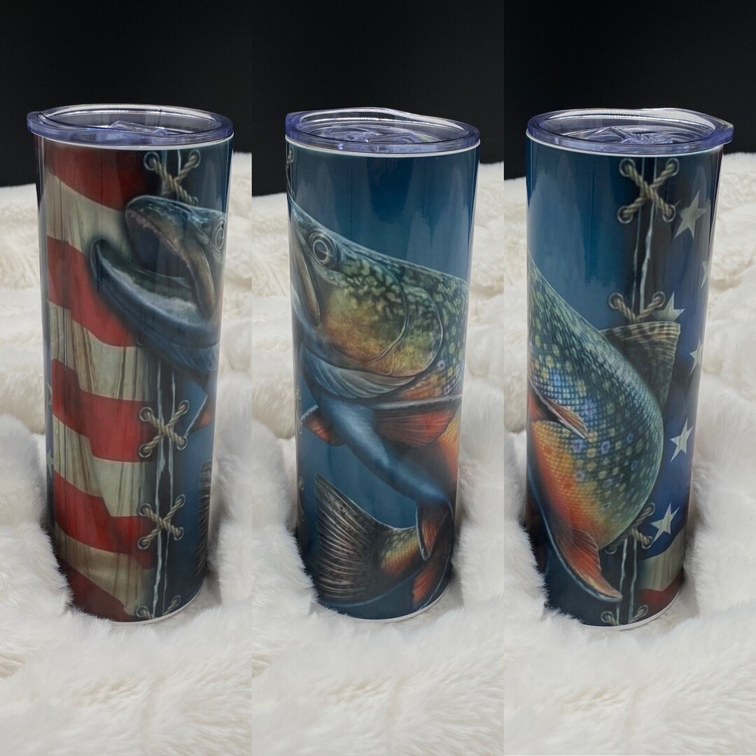 20oz Rainbow Trout Tumbler - Etsy