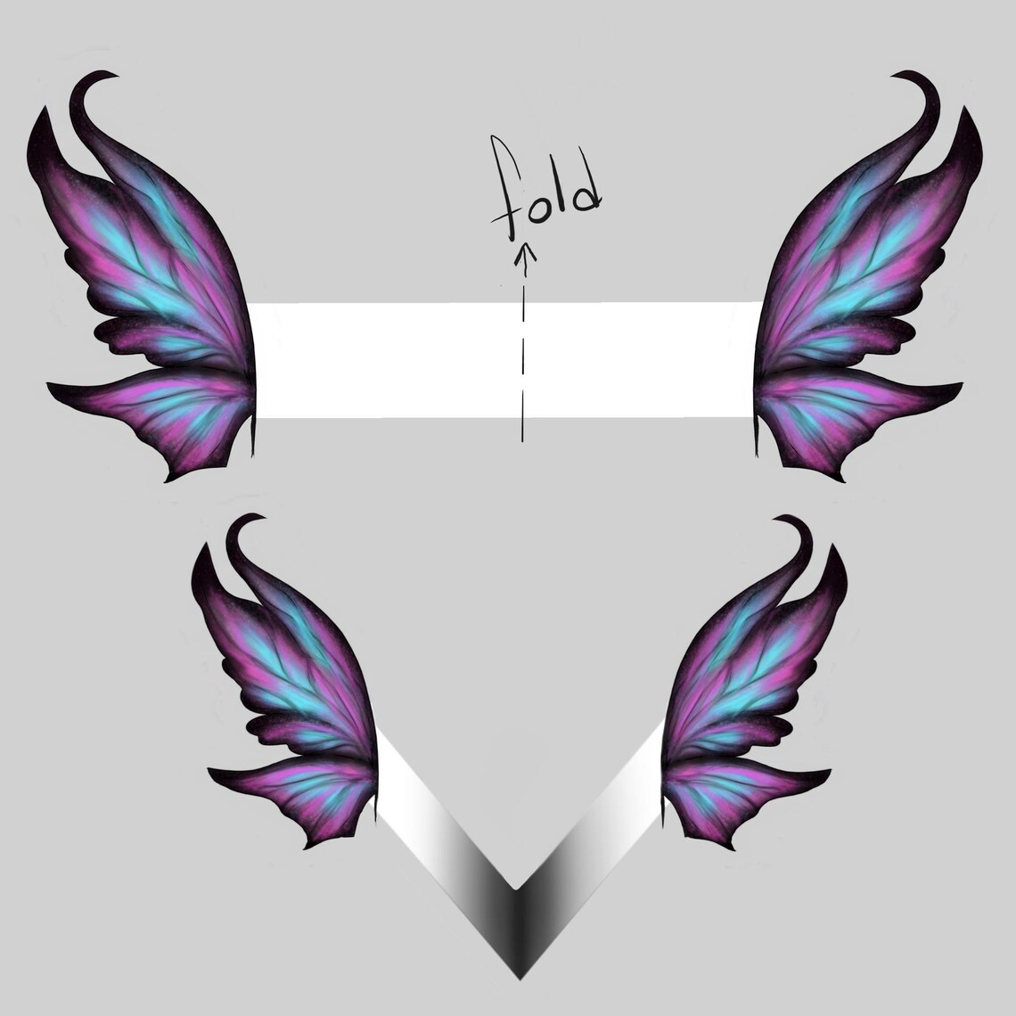 Bookmark, Printable Bookmark, Fairy Wings Bookmark, Butterfly Bookmark ...