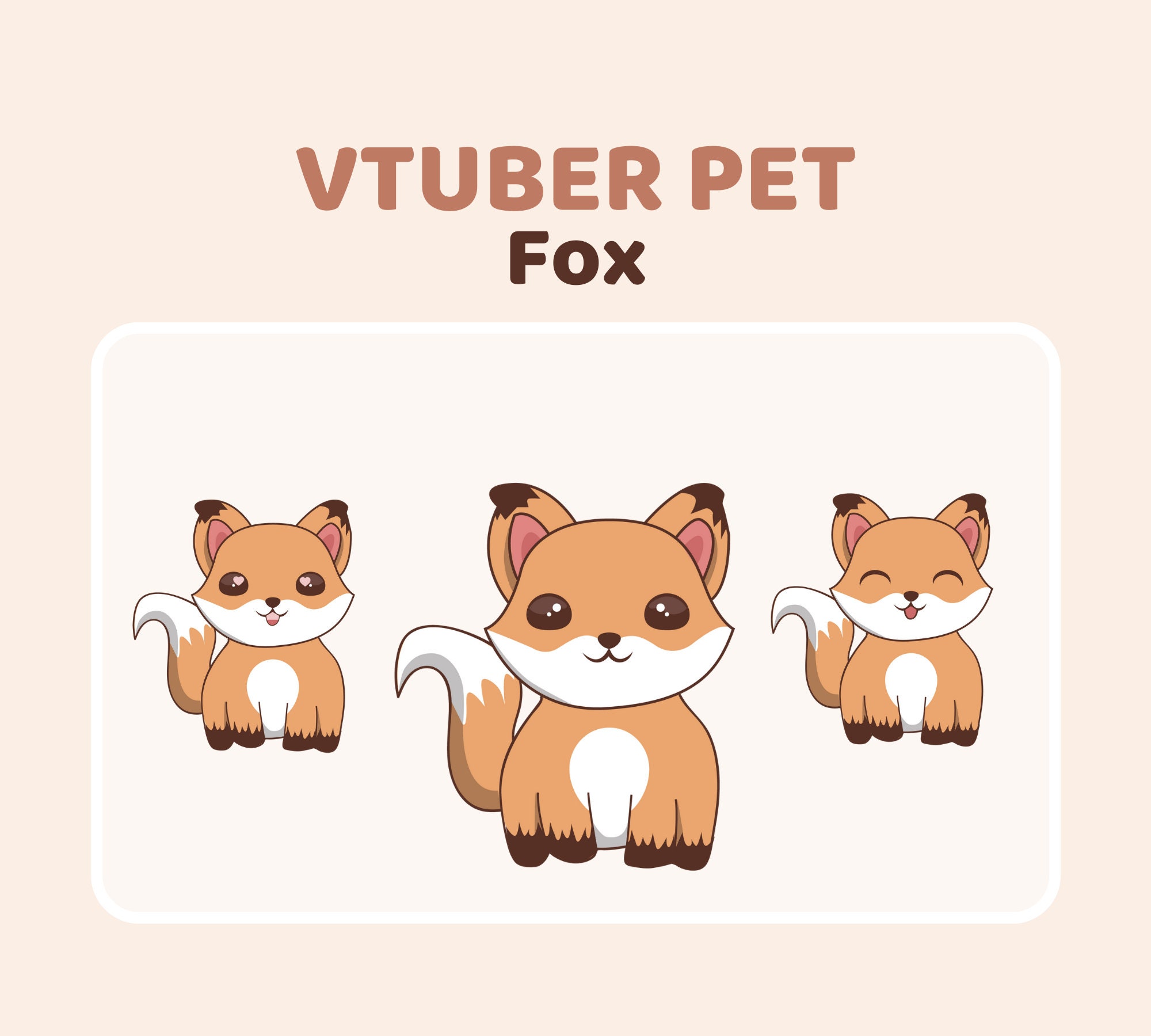 Vtuber Pet Vtuber Assets Twitch Vtubers & Youtube - Etsy Canada