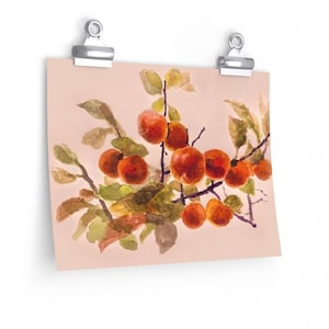 Persimmon Tree | Artist - Jooby | Original Painting | Watercolor ...