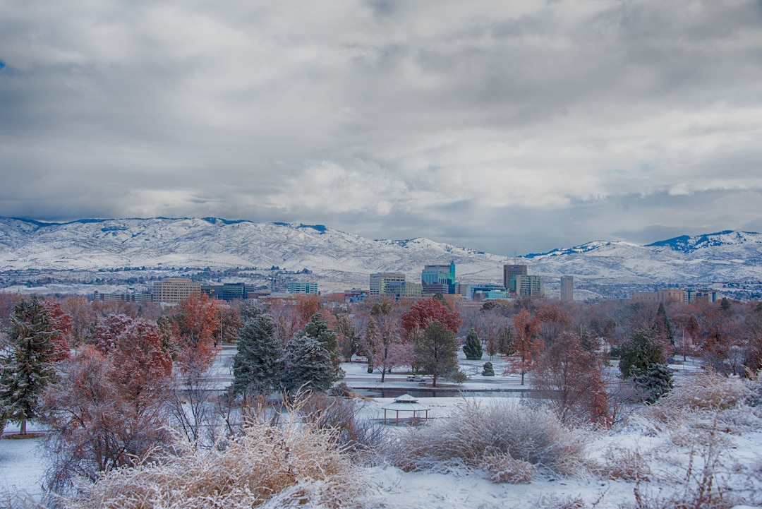 Beautiful Boise Idaho Winter Skyline Oversized Photographic Print - Etsy