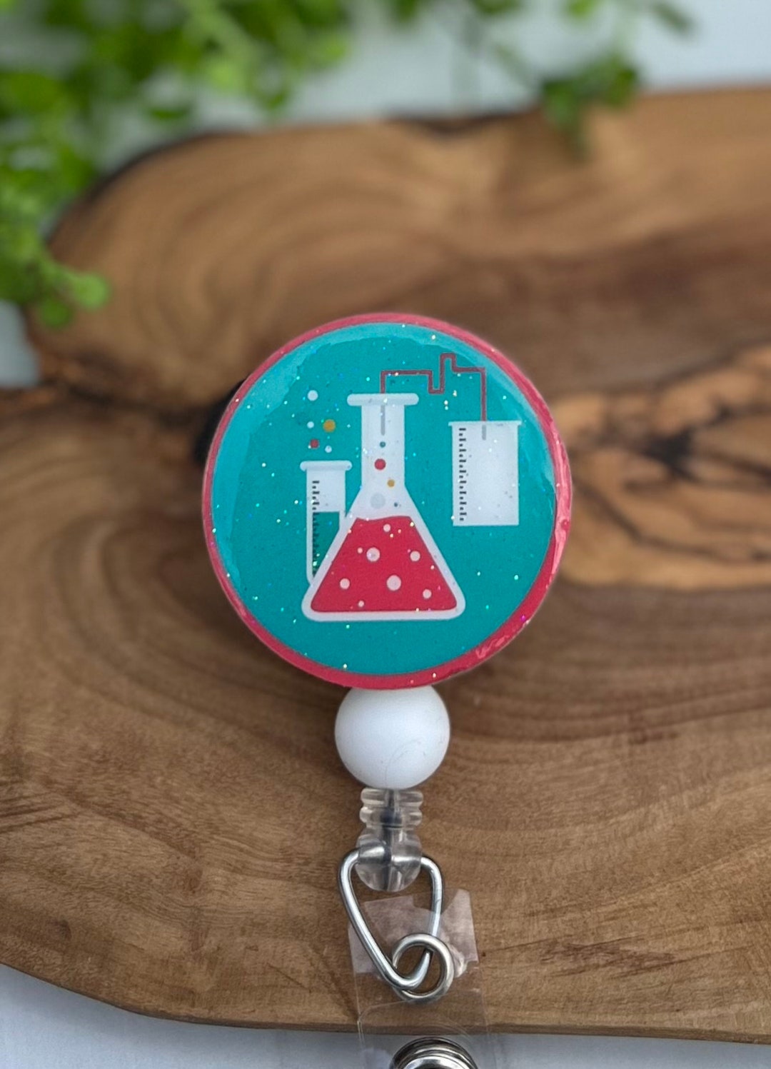 Science Badge Reel ID Holder, Scientist, Cells, Chemistry, Lab ...