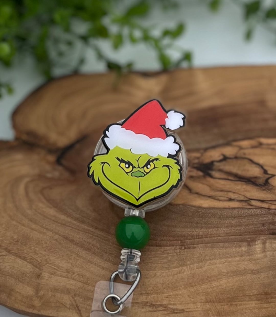 Badge Reel Grinch Christmas ID Holder Holiday Nurse Teacher Gift for ...