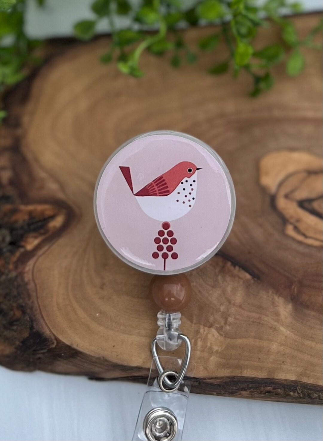 Badge Reel Bird ID Holder Nature Bird Lover Fall Autumn RN Gift for ...