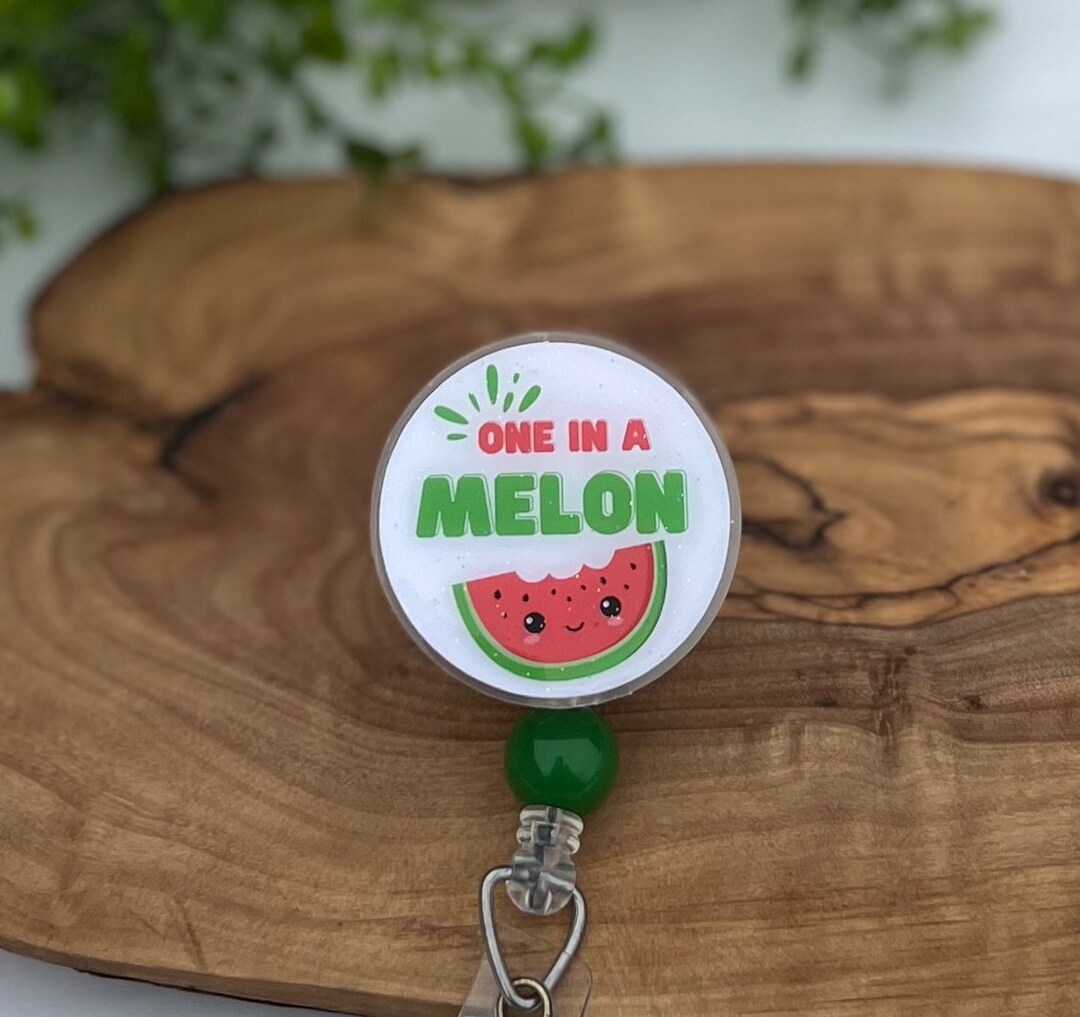 Badge Reel Watermelon ID Holder Badge Clip Cute Watermelon Badge Reel ...