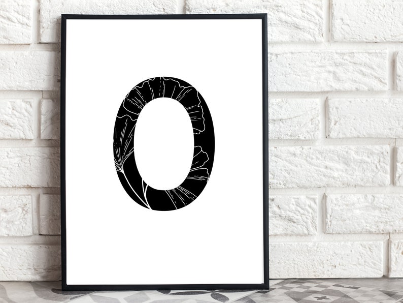 Letter O Printable Poster Size 8 X 10, 11 X 17, 18 X 24, 24 X 36 in ...
