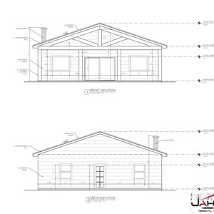 Modern Log Siding House Plans 36ftx36ft / 2 Bedrooms 1 Bathroom/ PDF ...