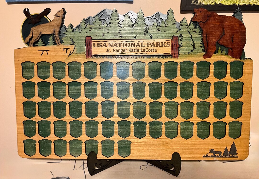 Junior Ranger National Park Tracker Map - Etsy