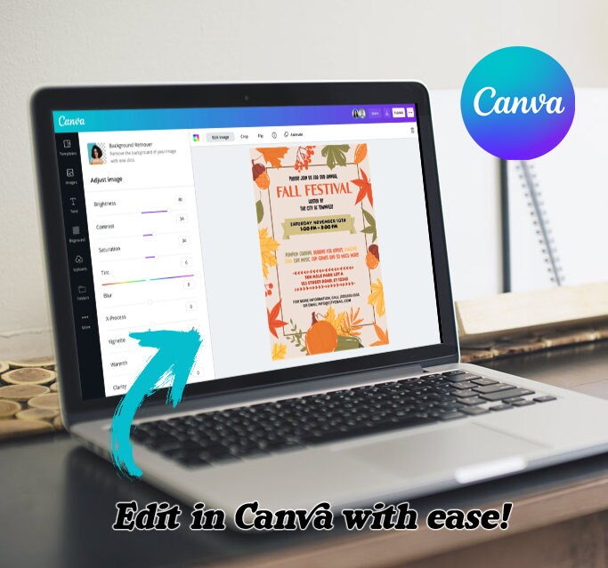 Event Flyer, Editable School Event Flyer, Flyer Template, Canva ...