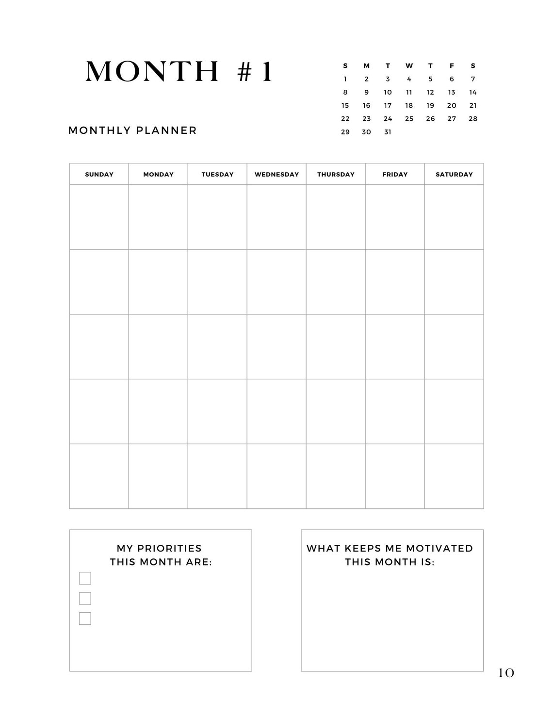 Three Month Digital Planner - Etsy