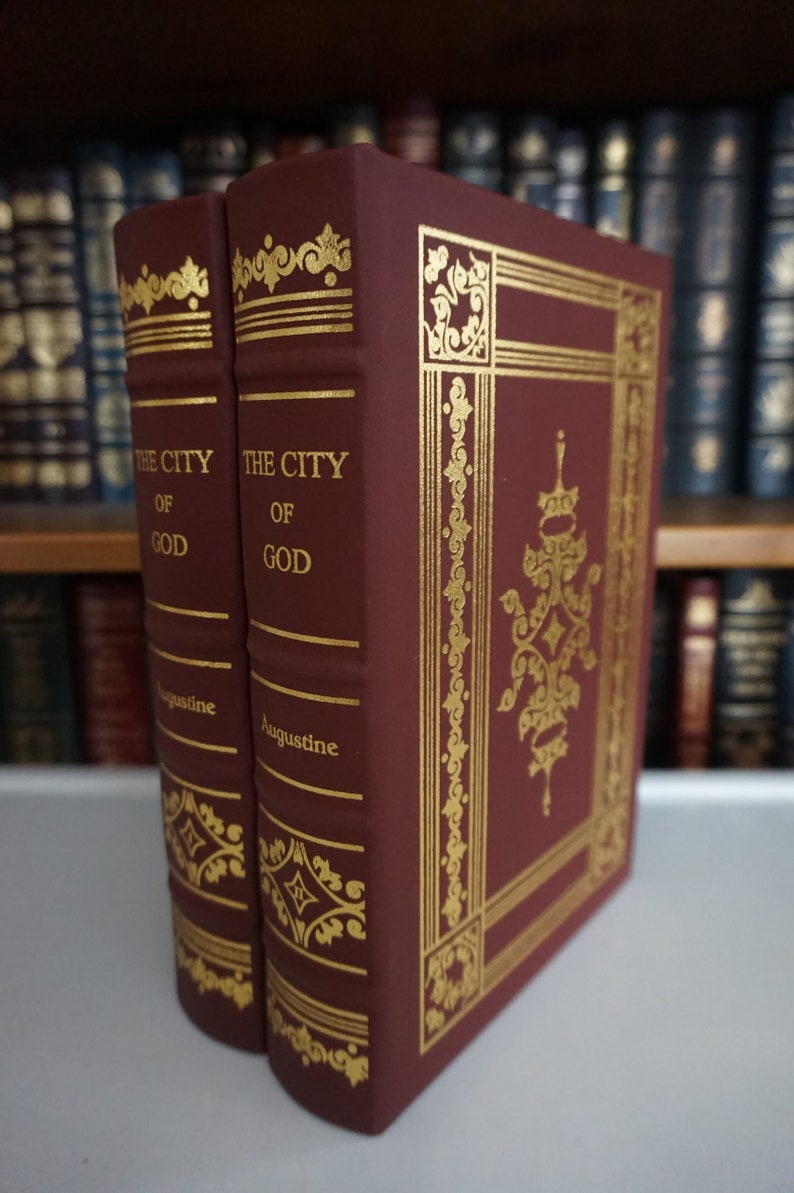 City of God 2 Volume Set - Leather-bound Gilded Edition NEW & SEALED in ...