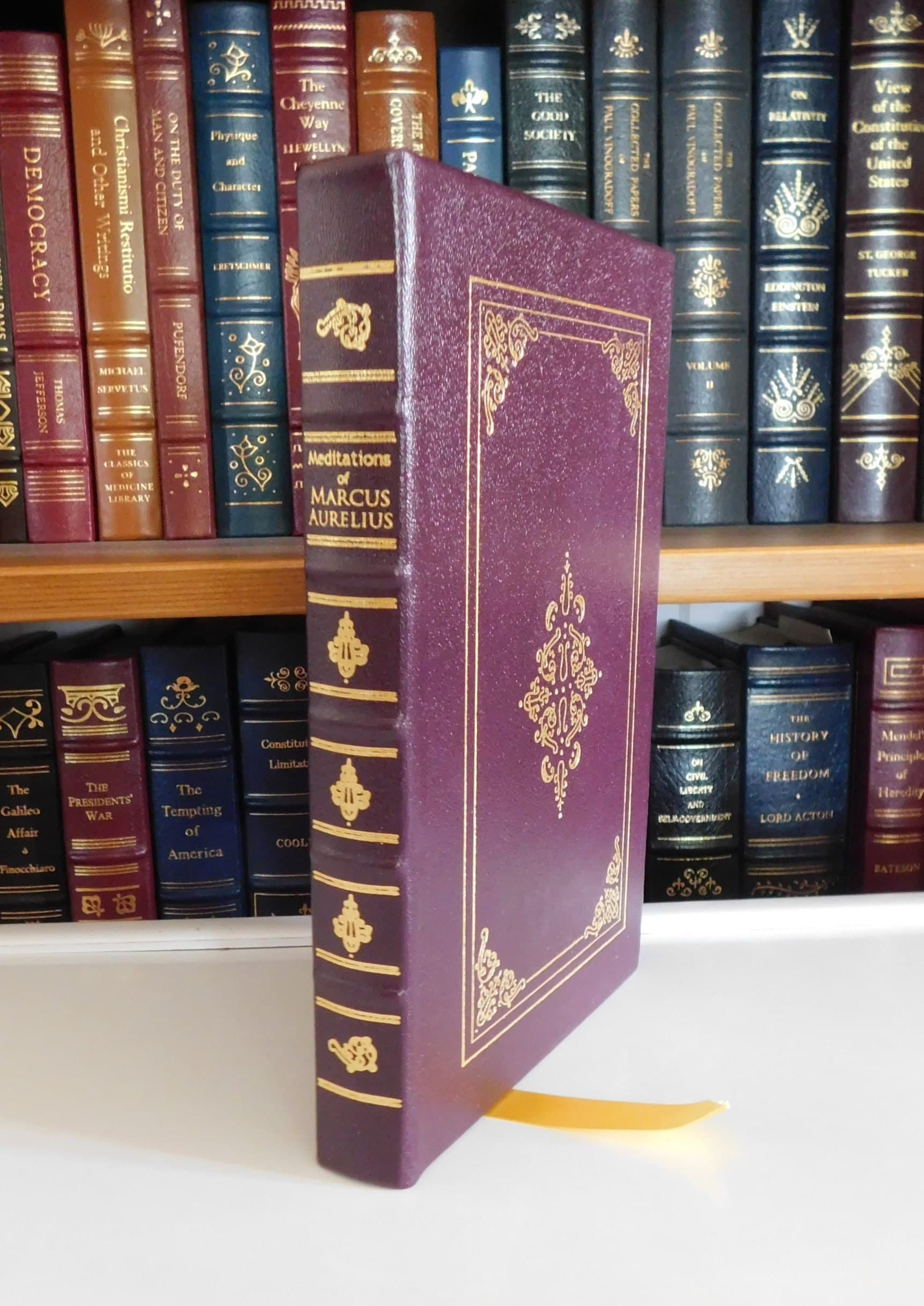 Meditations of Marcus Aurelius Leather-bound Gilded Edition - Etsy