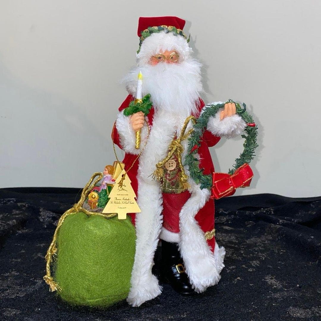 Thomas Kinkade St. Nicholas so Real Santa Figurine "holiday Traditions ...