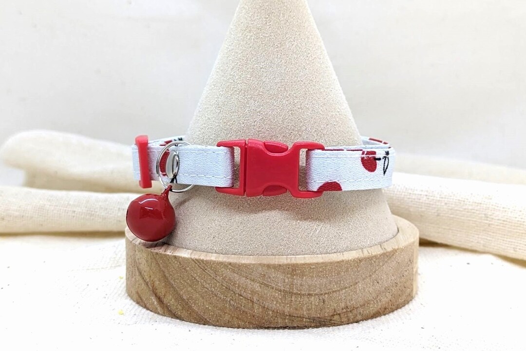 Fruit Pattern Cat Collar With Bell: Breakaway Buckle, Mini Dog Collar ...