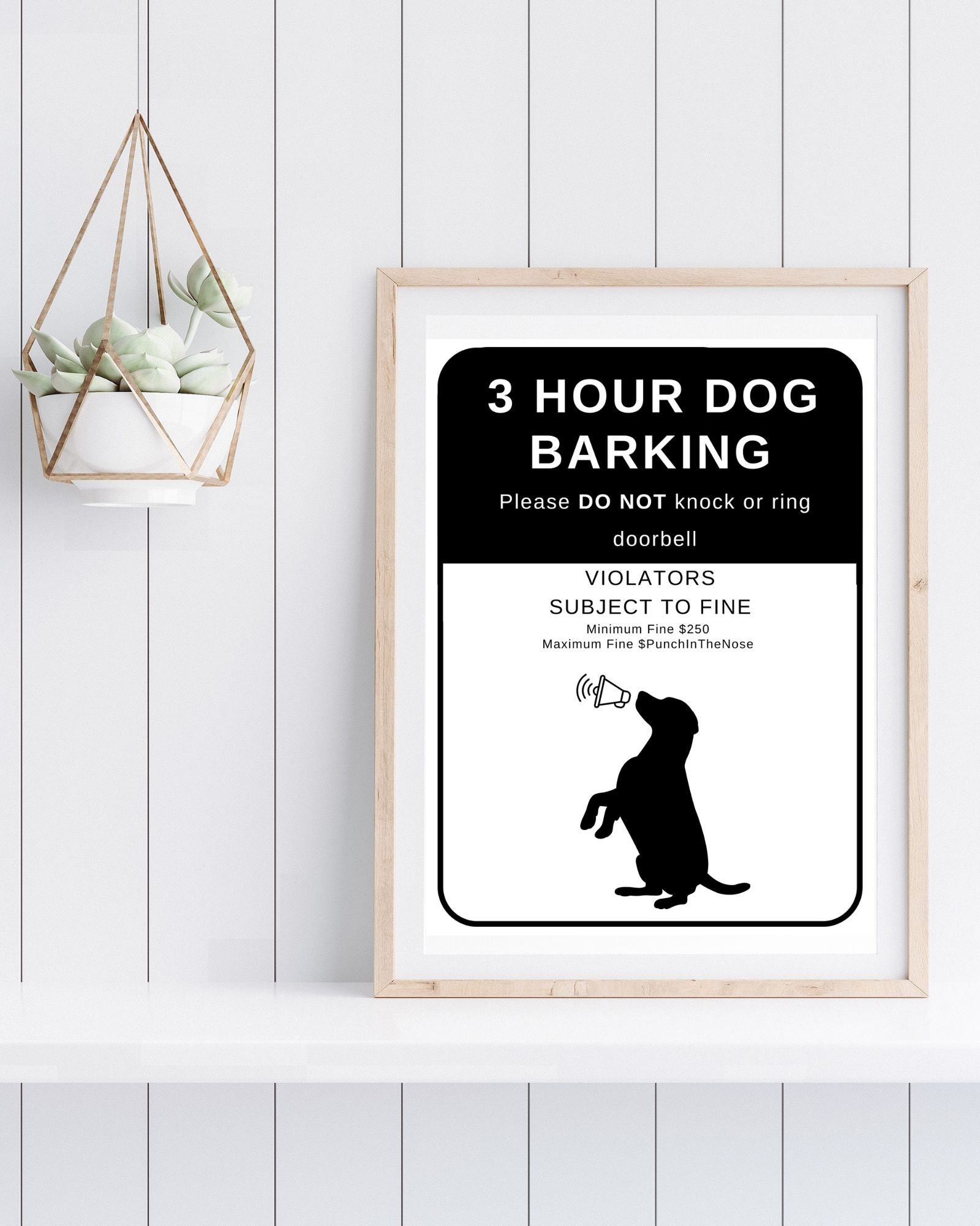 Printable Door Hanging Funny Dog Saying Bark Sign 11"x14 - 8.5"x11" No ...