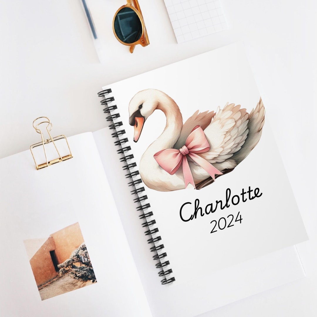 Custom Coquette Bow Notebook, Silly Goose Notebook, Personalized ...