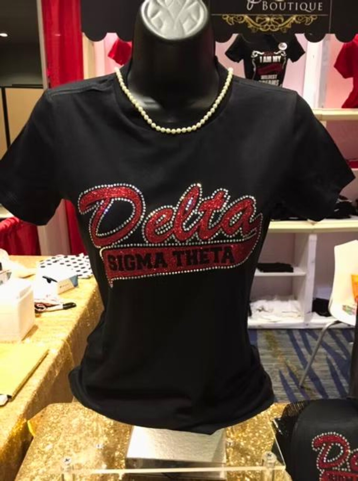 Delta Sigma Theta Rhinestone Outline - Black - Etsy