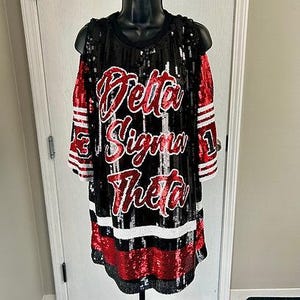 Delta Sigma Theta Sequin Jersey - Etsy