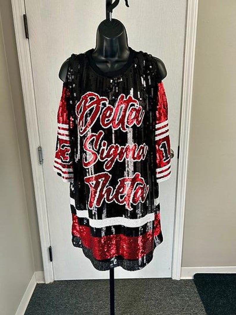 Delta Sigma Theta Sequin Jersey - Etsy