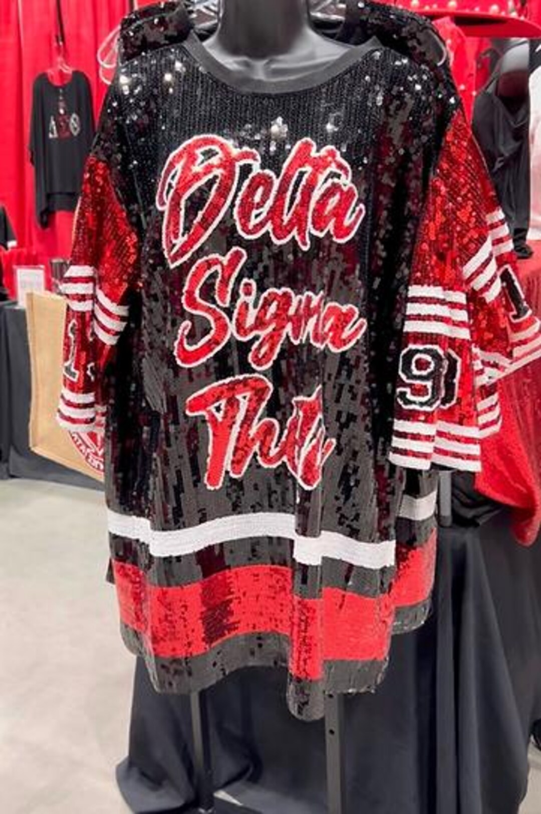 Delta Sigma Theta Sequin Jersey - Etsy