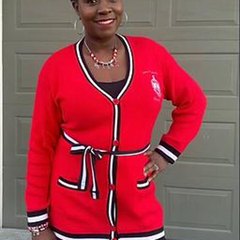 Delta Sigma Theta Cardigan - Etsy
