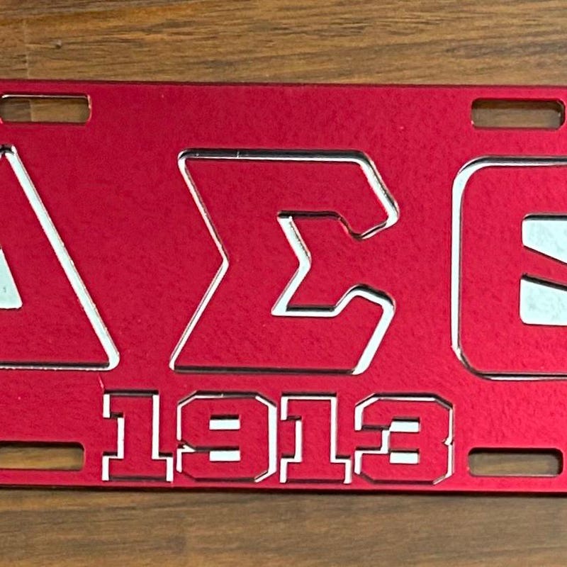 Delta Sigma Theta Sorority License Plate - Etsy