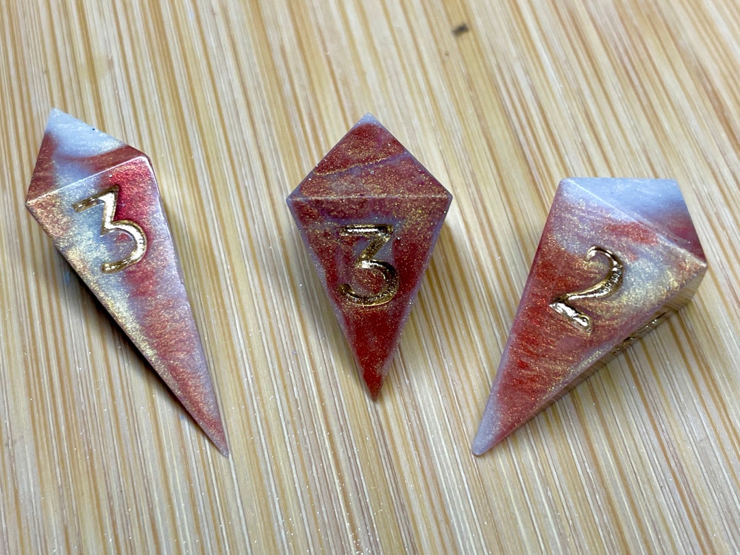 Paladin of Lathander Dragonborn Race Set of 3 D4 Dice. - Etsy