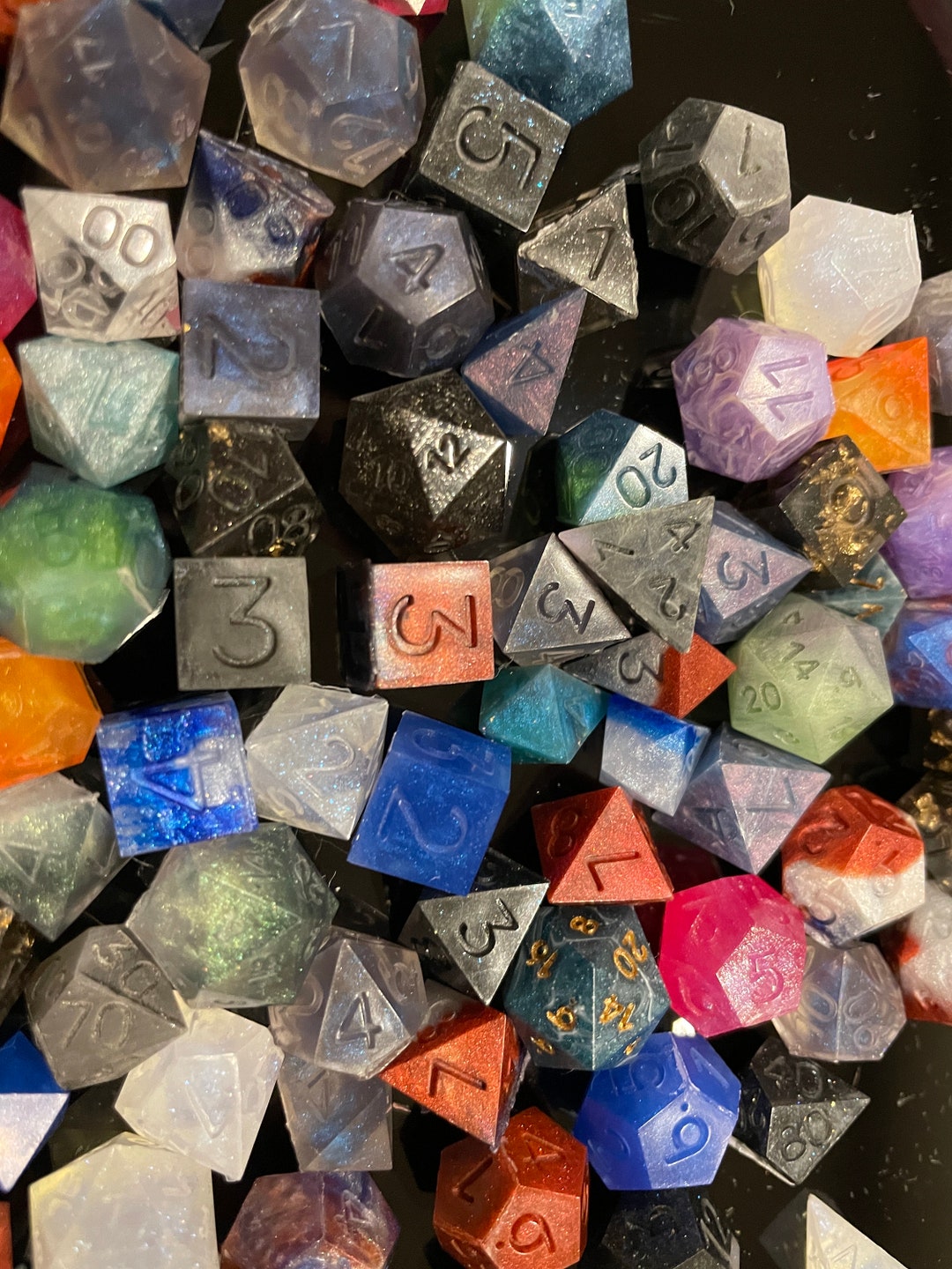 Mini Dice Set Mystery Bag of DND Dice Full 7 Piece Set of Mini ...