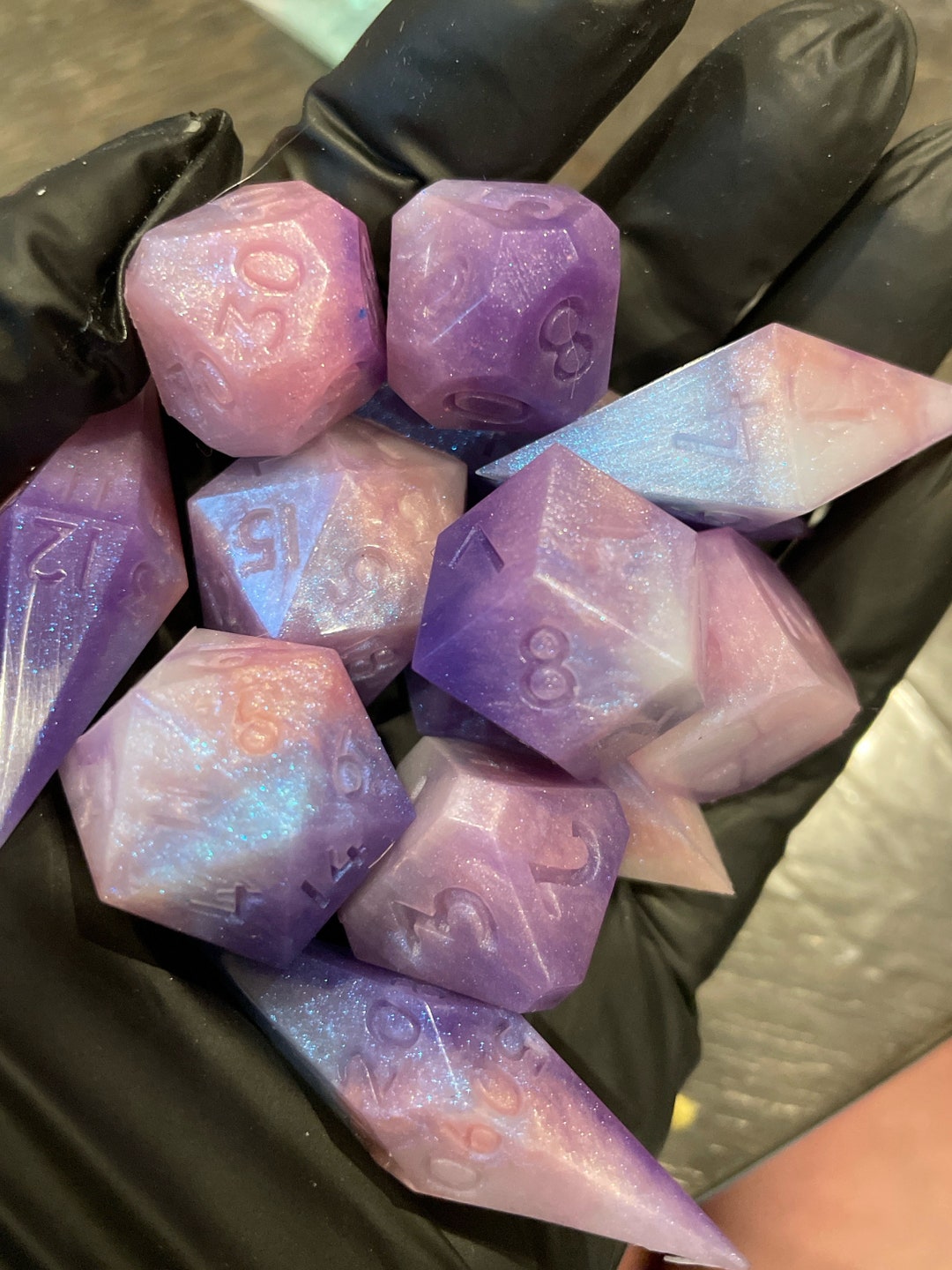 Cotton Candy Elongated Dungeons and Dragons DND D&D 7 Piece Dice Set - Etsy