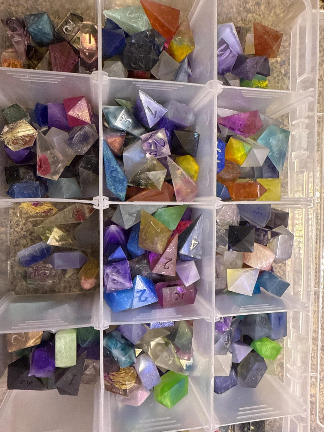 3oz D4 (~45 Pieces) Craft Grade Dice - DND Dungeons and Dragons TTRPG ...