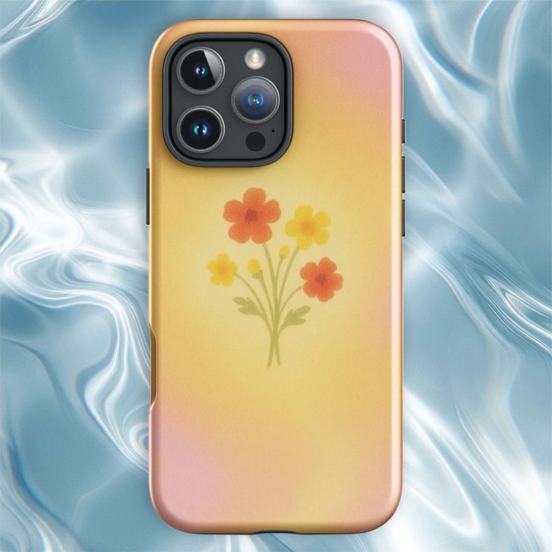Retro Wildflower Bloom iPhone Case Pastel Phone Cover Floral Vintage ...