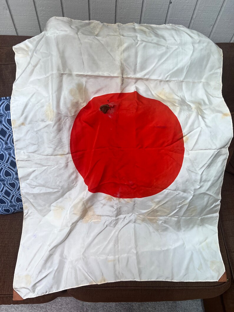 Japanese World War II Flag, Silk, a Beautiful Piece of History - Etsy