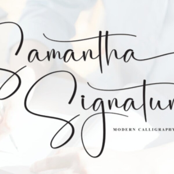 Samantha Font Svg - Etsy