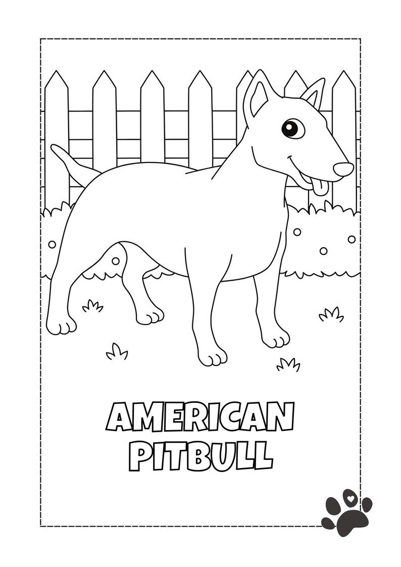 Dog Coloring Book - Printable Coloring Pages - Dog Lover Gift - Instant ...