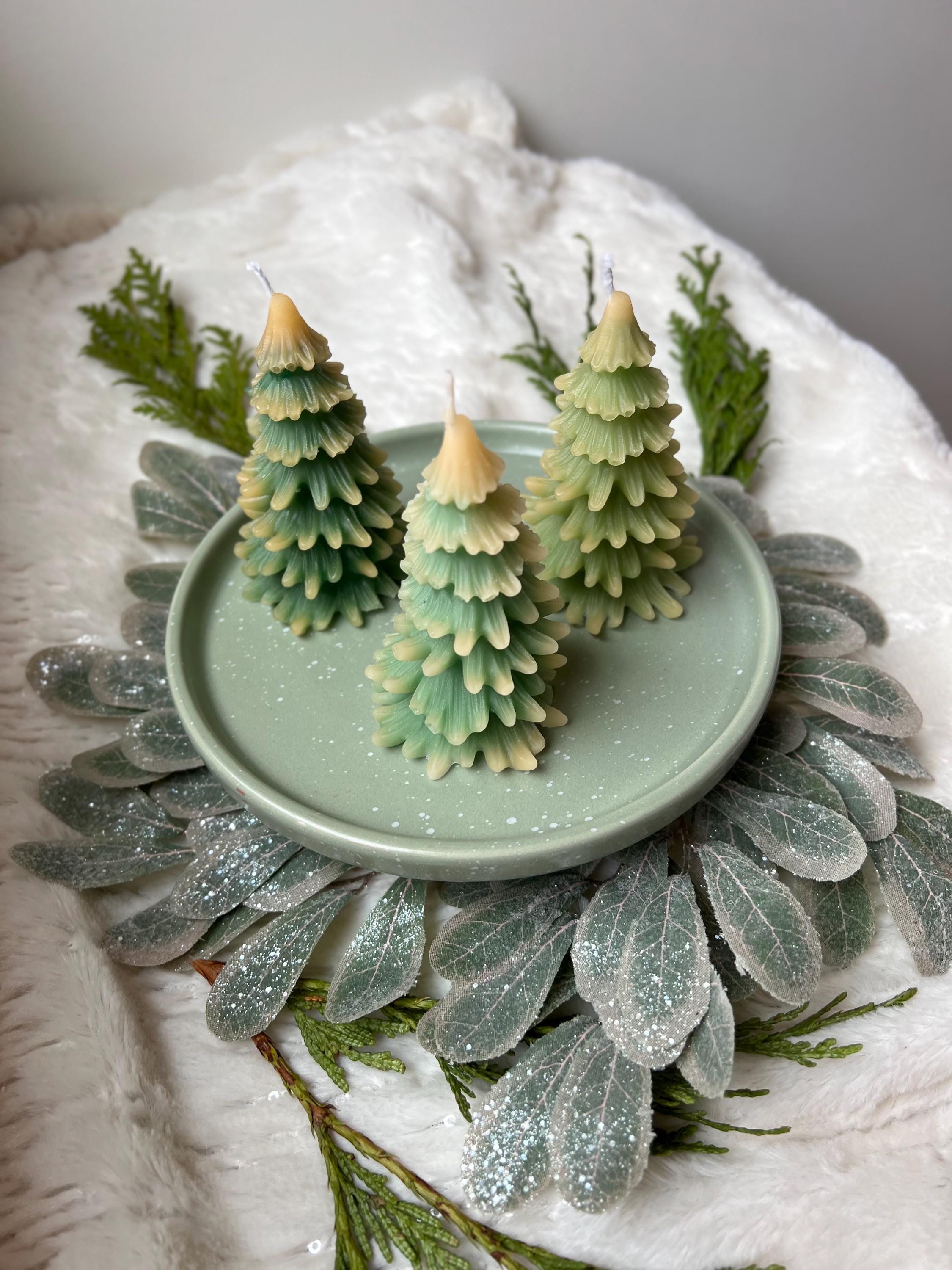 Evergreen Tree Sculpture Candle, Christmas Tree Candle - Etsy