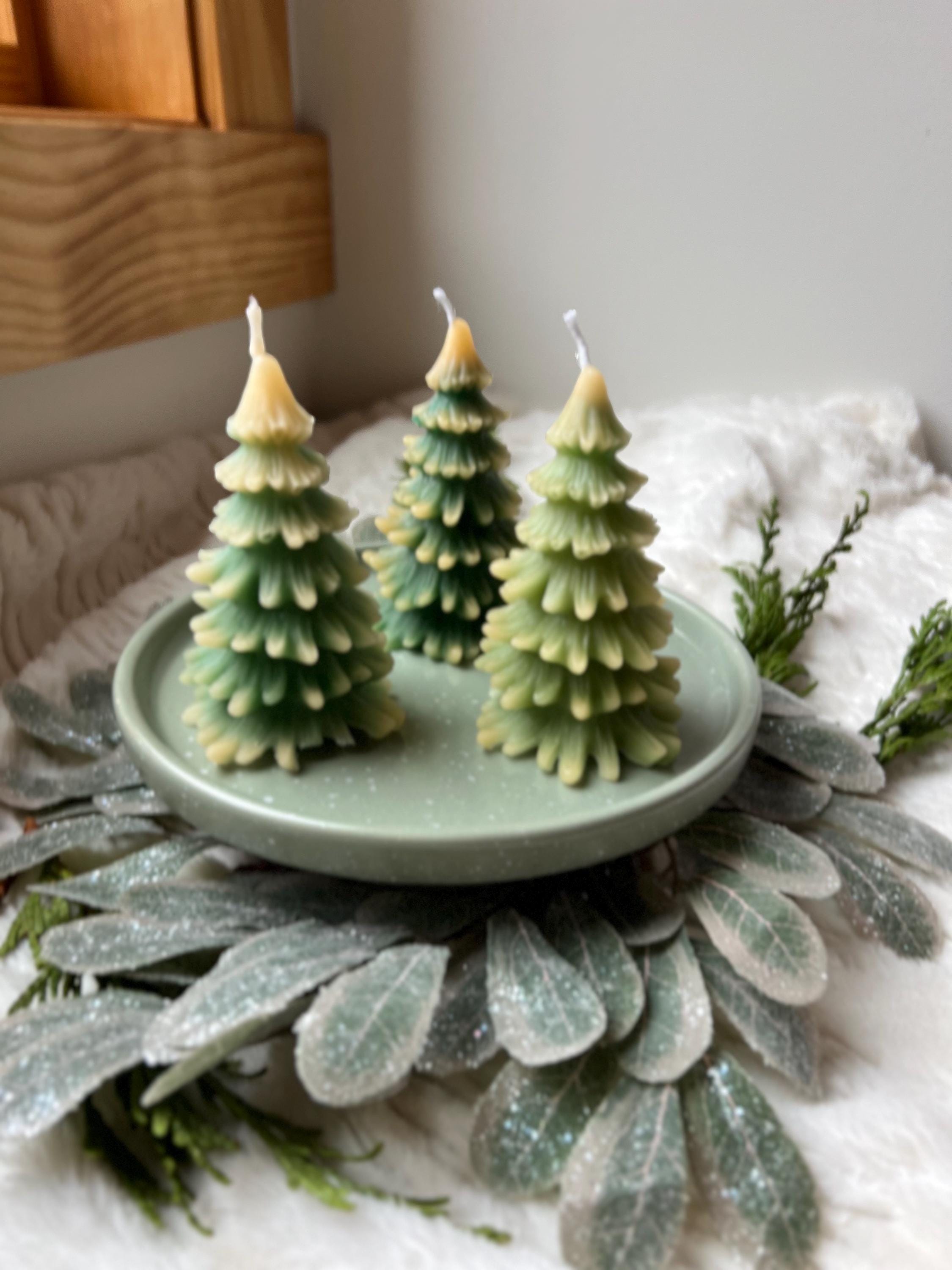Evergreen Tree Sculpture Candle, Christmas Tree Candle - Etsy