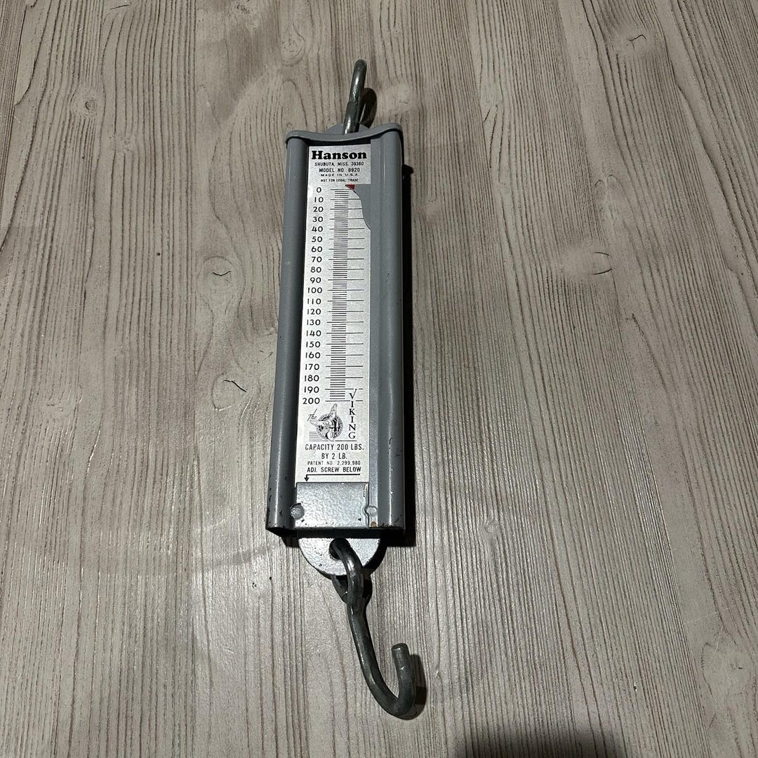 Vintage Hanson Scale "the Viking" 200 Lbs Scale Model #8920, Silver ...