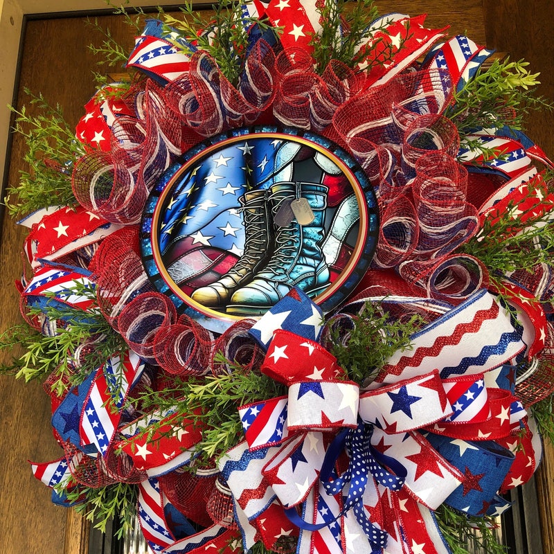 Veterans Day Wreath - Etsy