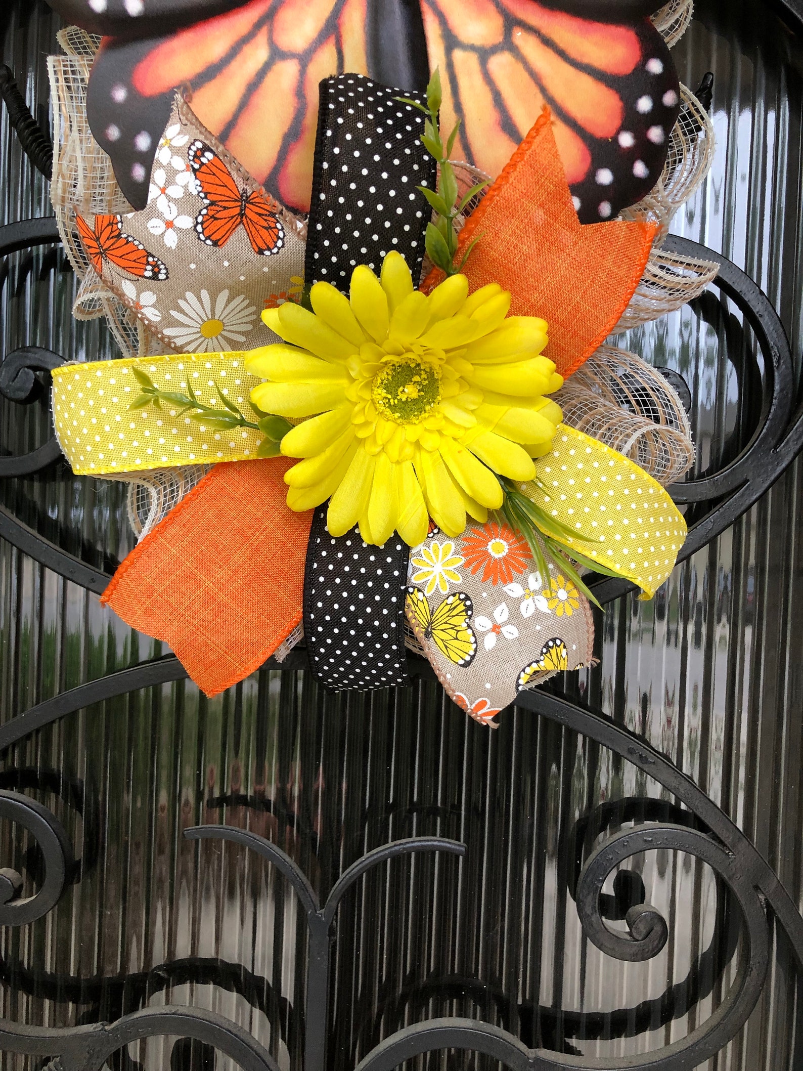 Monarch Butterfly Door Swag, Monarch Butterfly Wreath, Butterfly Wreath ...
