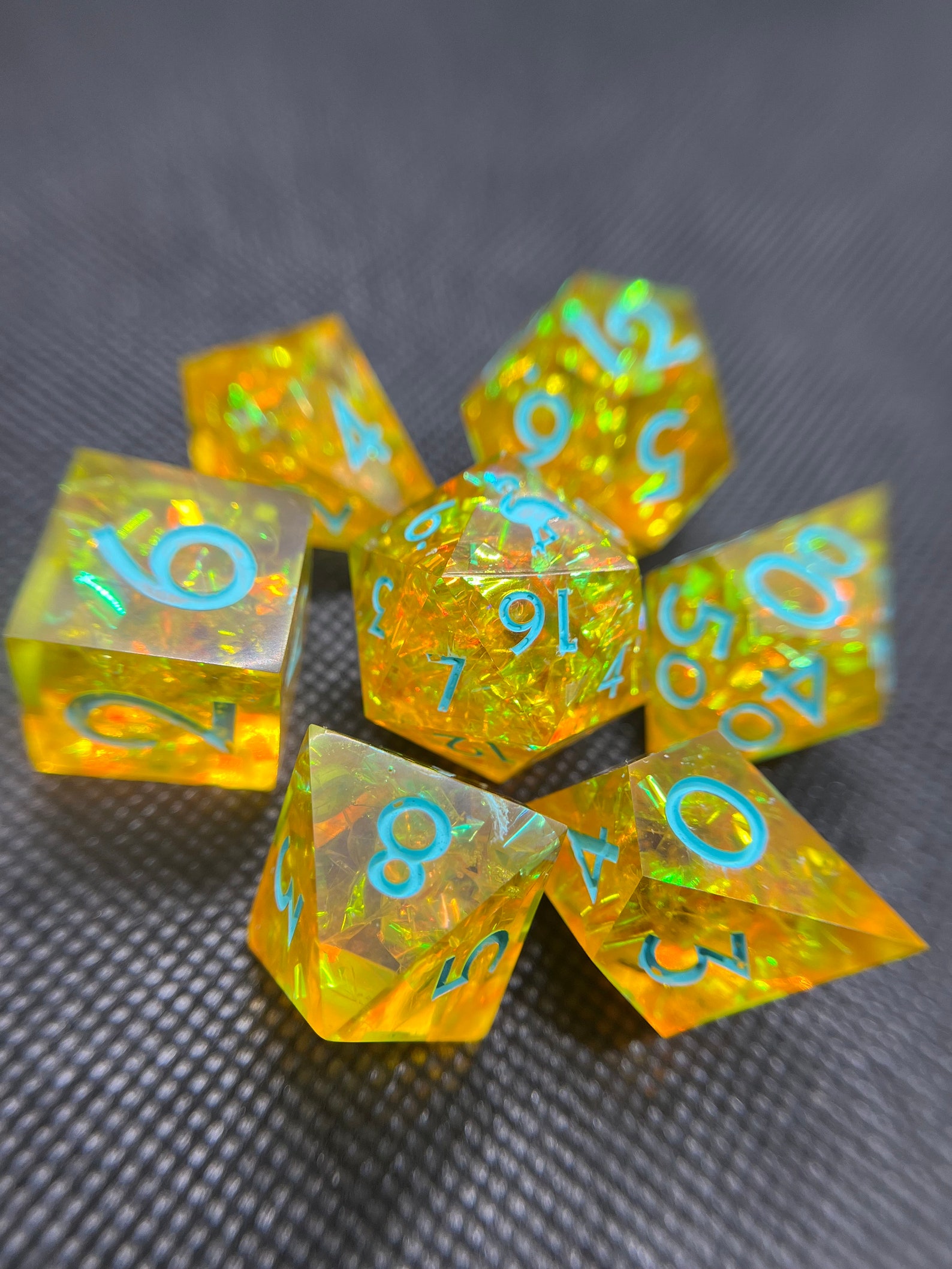 Morning Light ~ 7 Piece Set of Dice for Dnd and Ttrpgs - Etsy