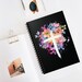Christian Women's Faith Journal, Floral Design With Cross, Bright ...