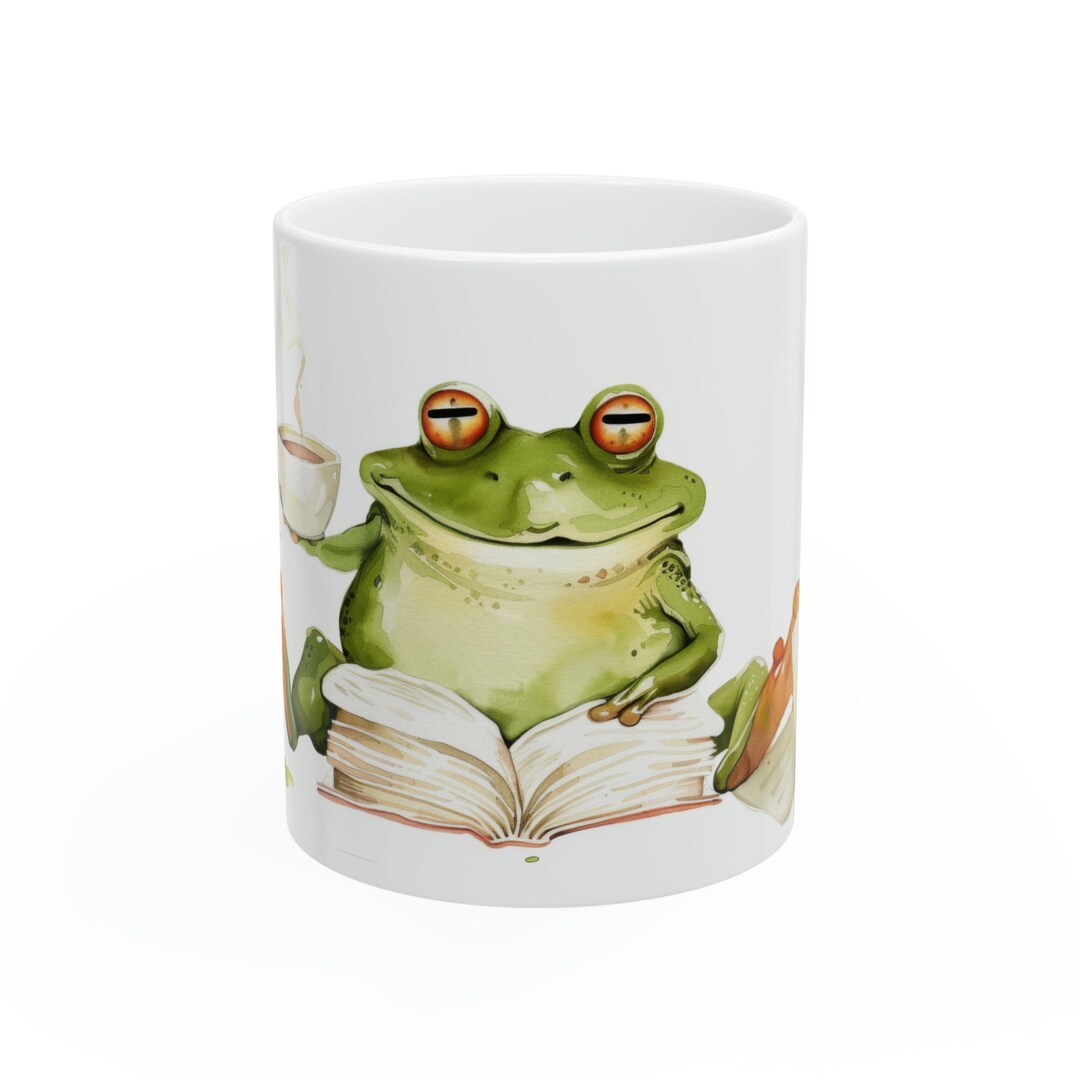Watercolor Frog Toad Mug Frog Toad Lover Mug Tea Coffee Lover Mug ...