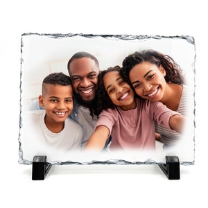Personalized Photo Slate, Custom Photo Slate, Photo Rock Slate ...