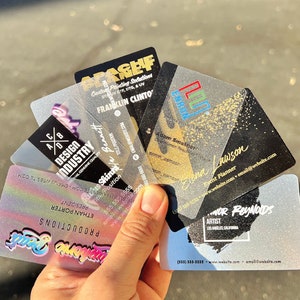 Unique Business Cards, Transparent Business Cards, Clear Business Cards ...