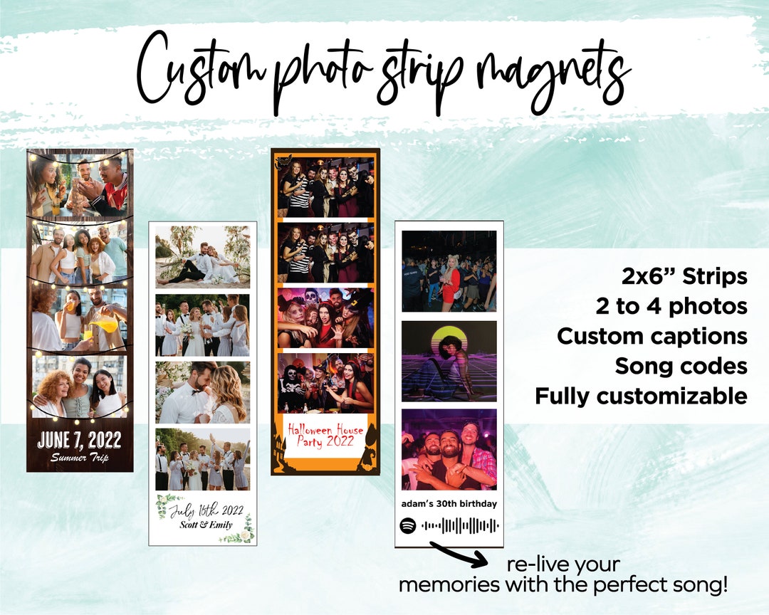 Custom Photo Strip, Photo Strip, Magnet, Photo Magnet, Custom Magnet ...