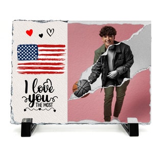 Personalized Photo Slate, Custom Photo Slate, Photo Rock Slate ...