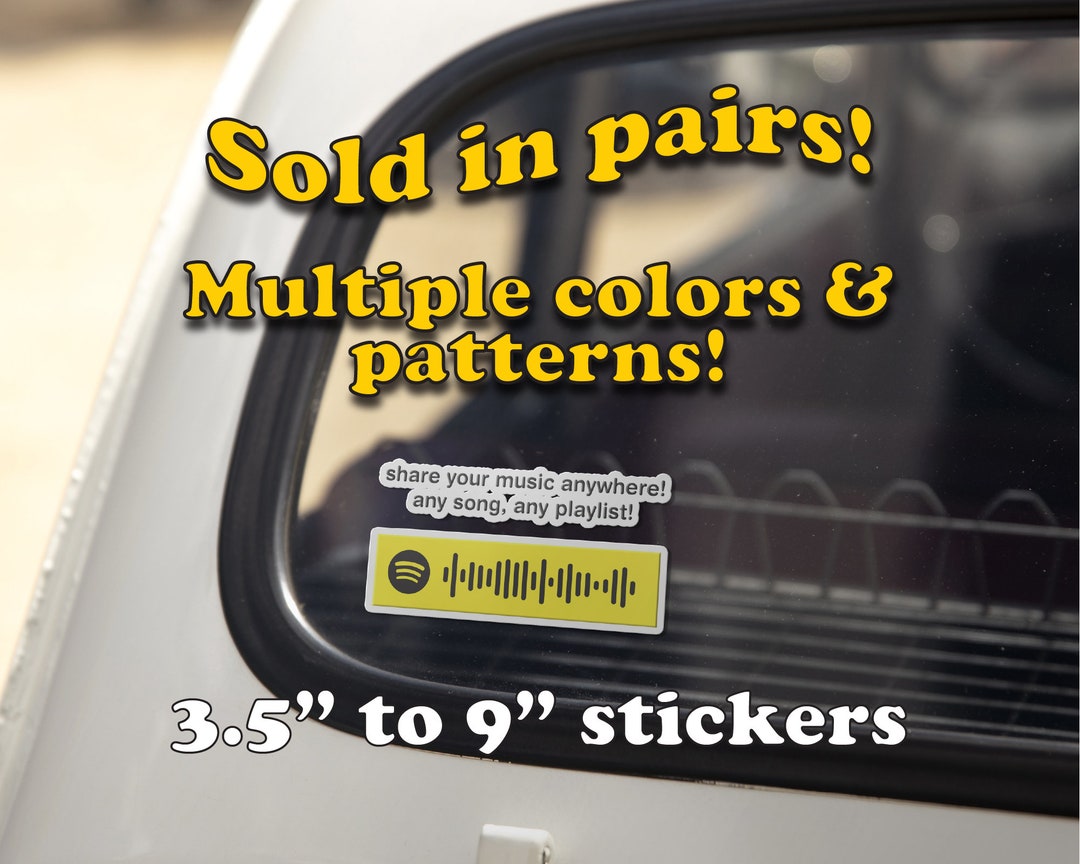 CUSTOM Music Code Sticker, Music Code Decal, Song Code Sticker, Music ...
