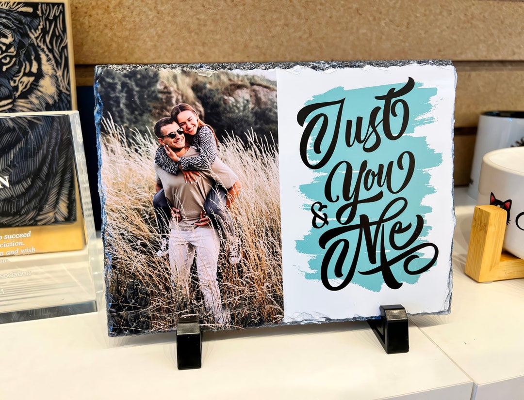 Personalized Photo Slate, Custom Photo Slate, Photo Rock Slate ...