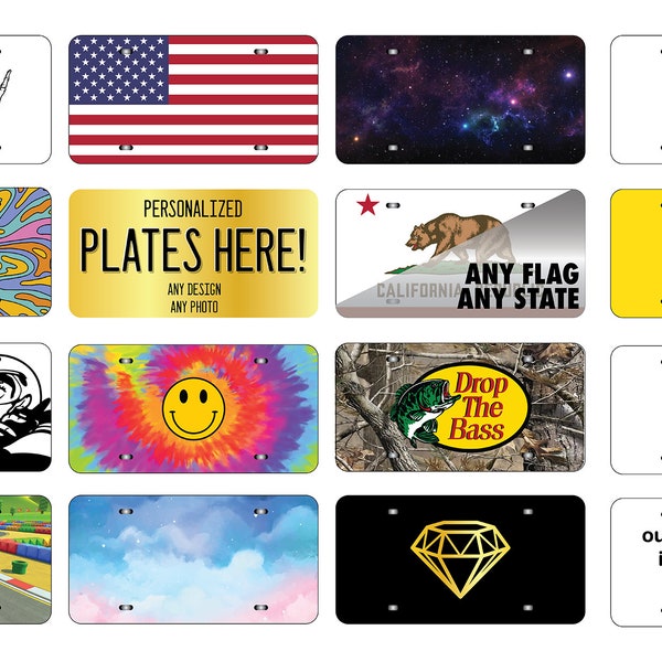 Front License Plate Designs - Etsy