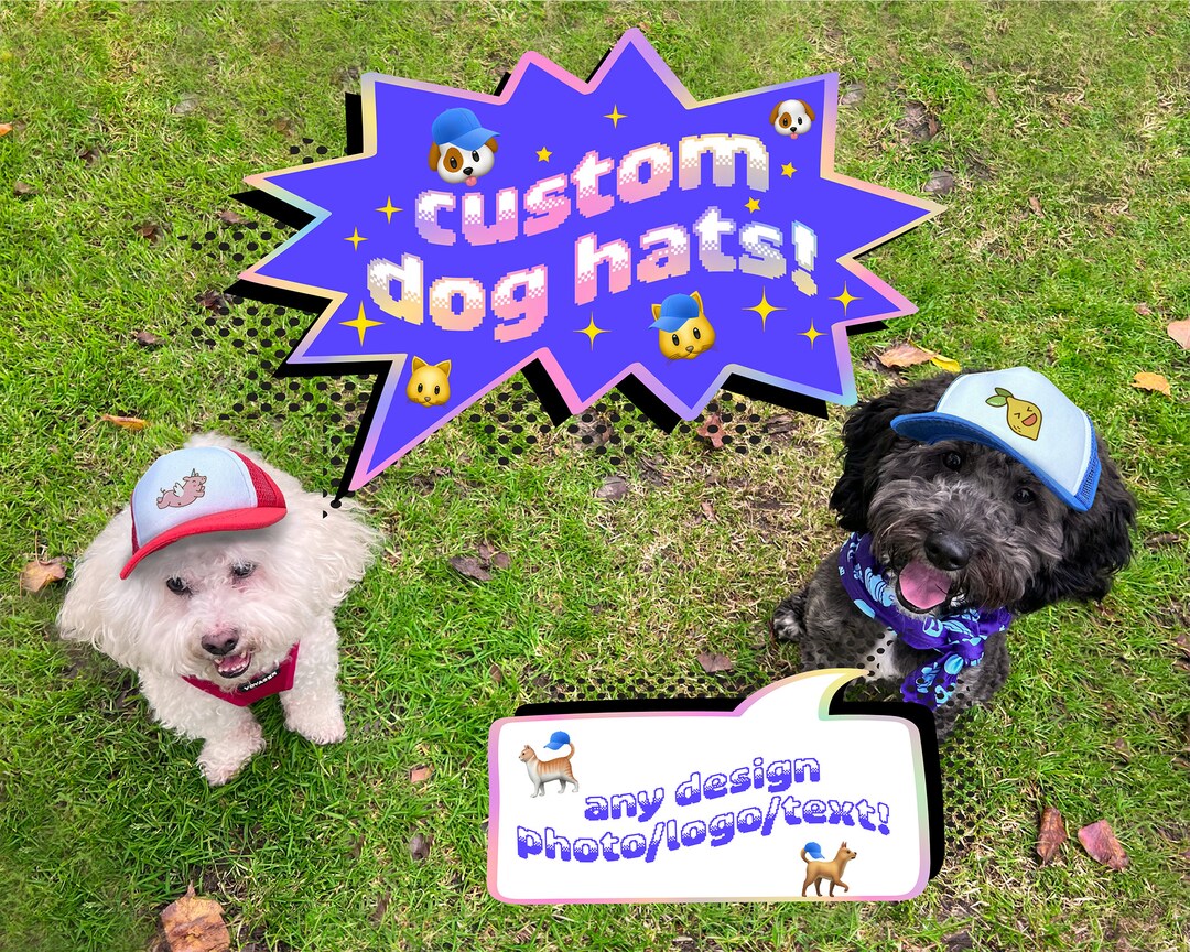 Free Shipping!!** Puplid, Custom Dog Hat, Custom Cat Hat, Dog Trucker ...
